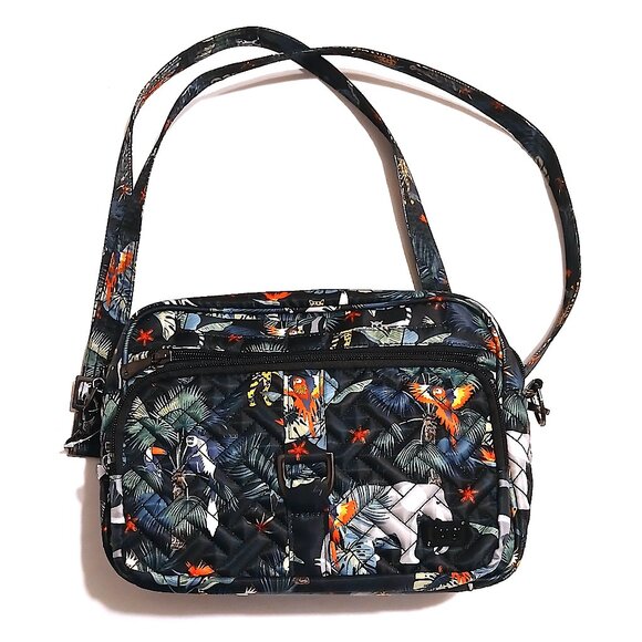 lug | Bags | Lug Carousel Xl Crossbody Bag Wildlife Black Rfid Water ...